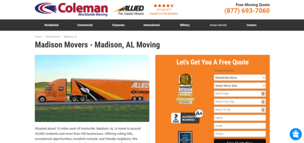 Best International Moving Companies in Alabama - MoverDB.com