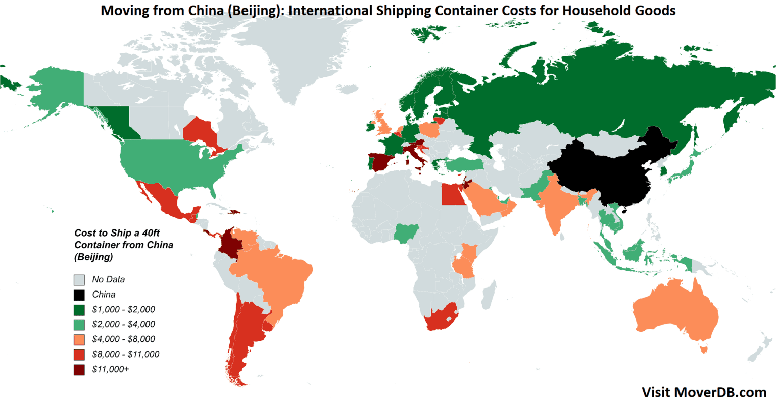 2025 Sea Freight Container Shipping Rates To & From China