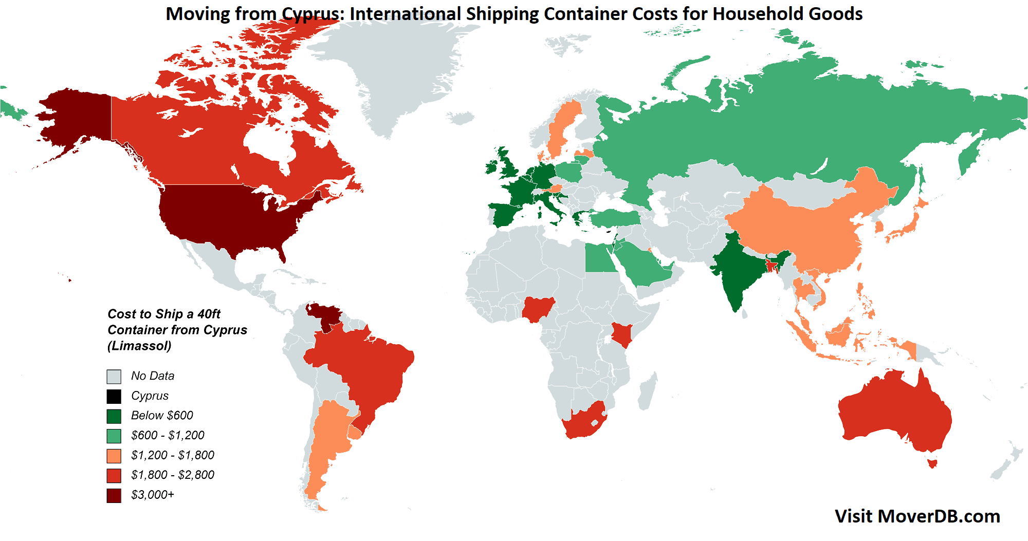 2026 Sea Freight Container Shipping Rates To & From Cyprus