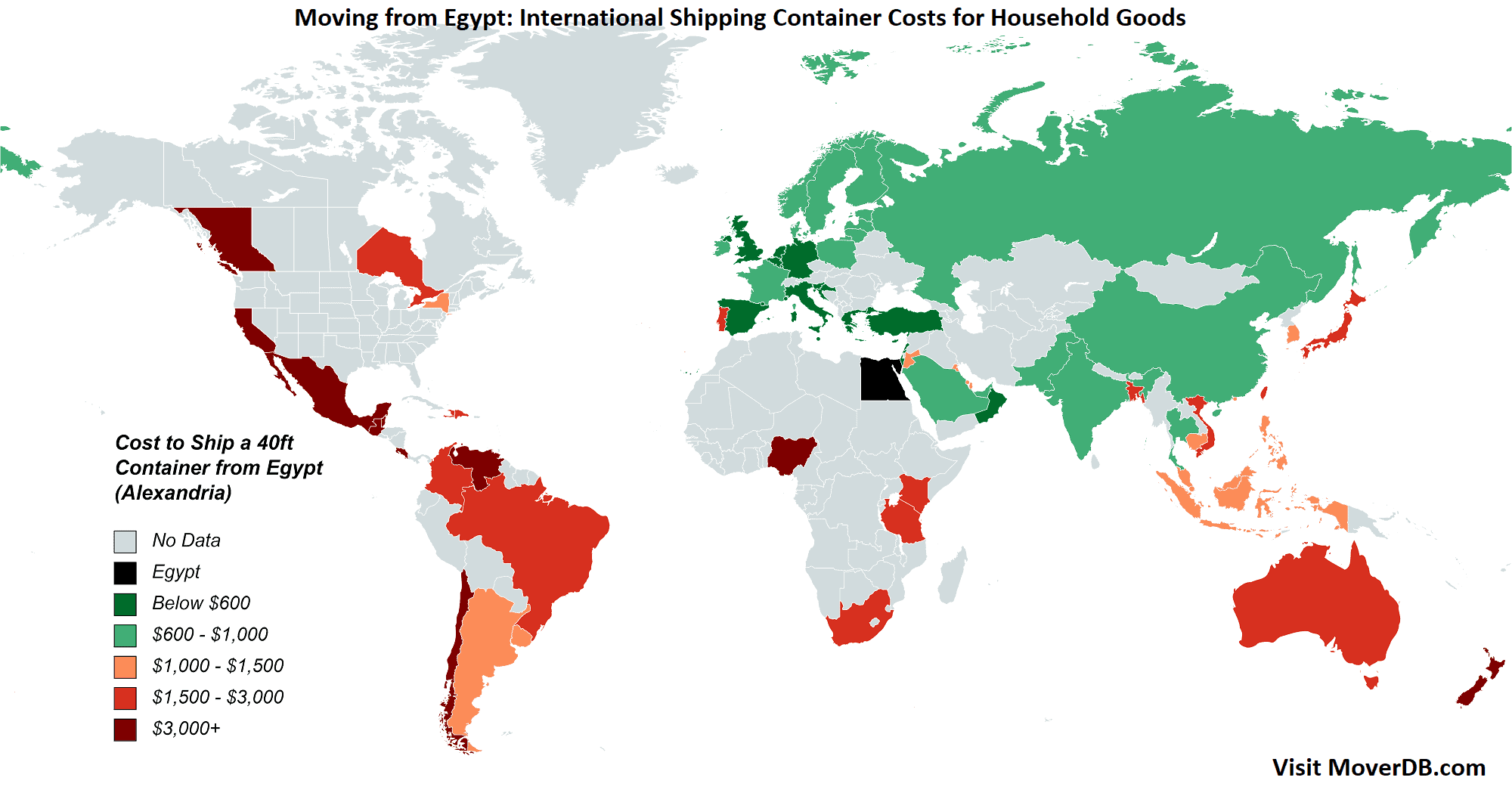2025 Sea Freight Container Shipping Rates To & From Egypt