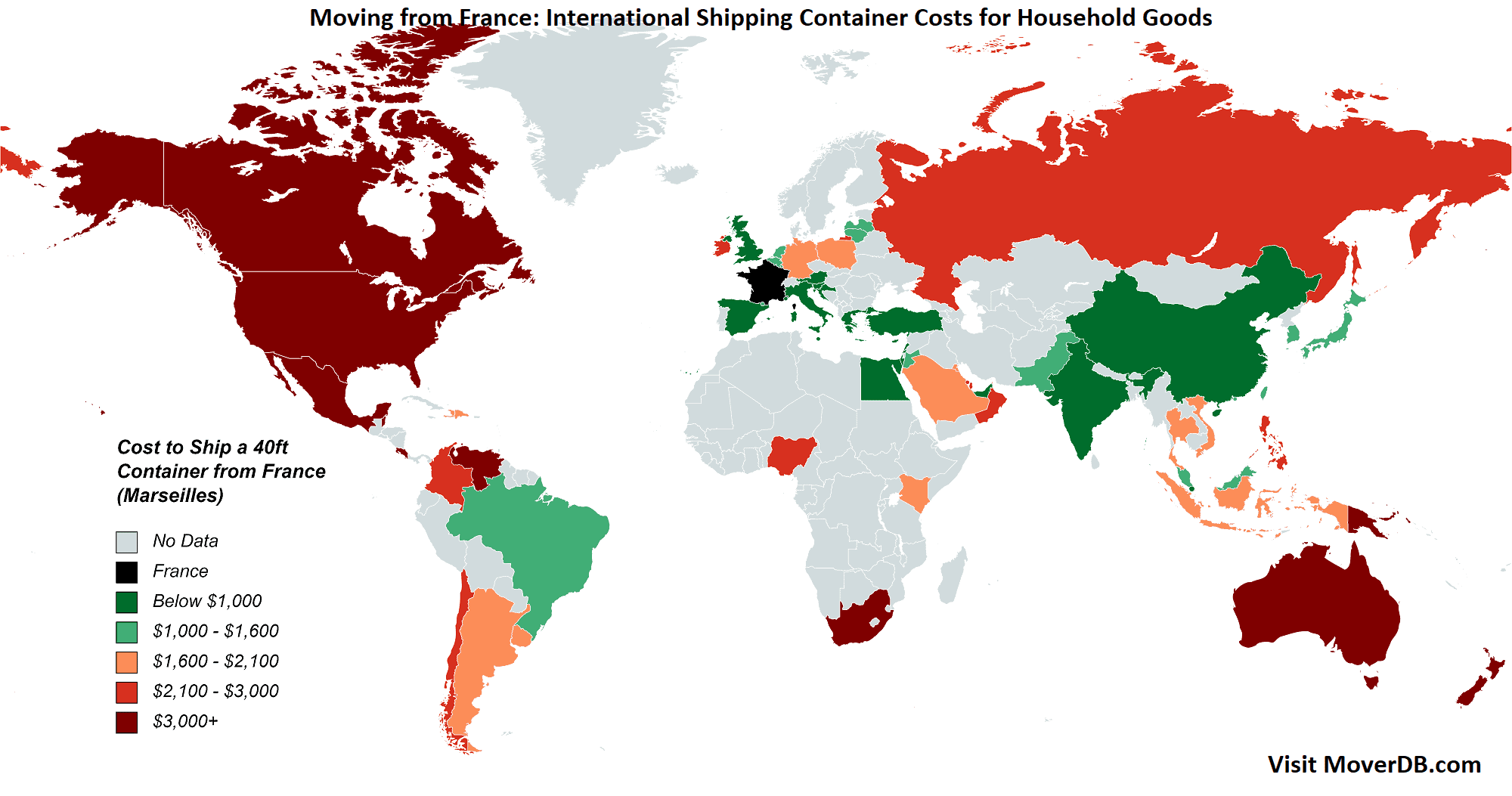 2025 Sea Freight Container Shipping Rates To & From France