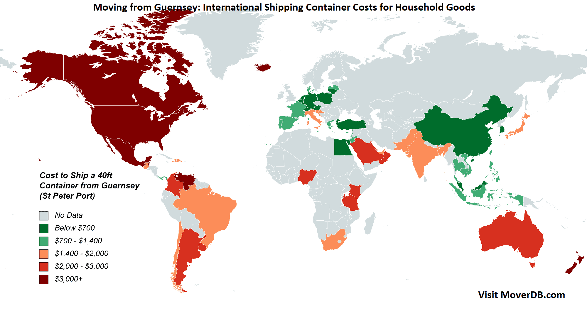 2025 Sea Freight Container Shipping Rates To & From Guernsey
