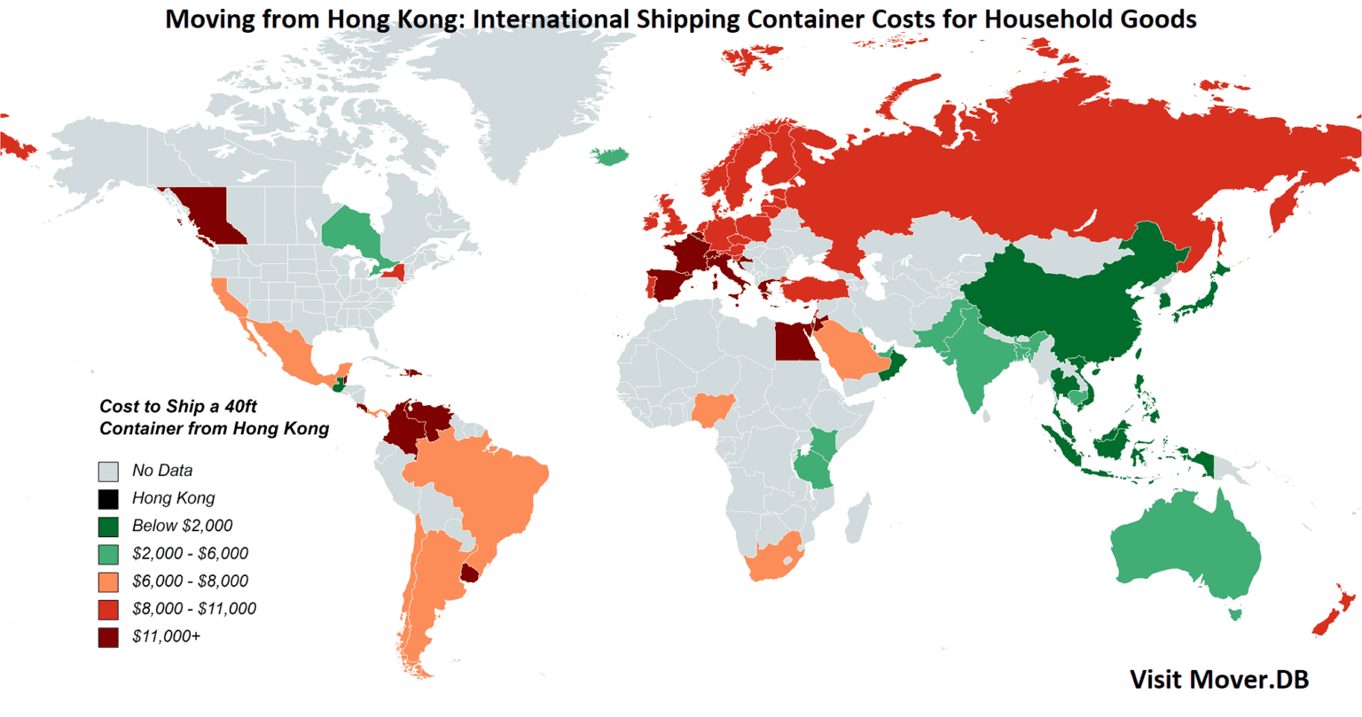 2025 Sea Freight Container Shipping Rates To & From Hong Kong