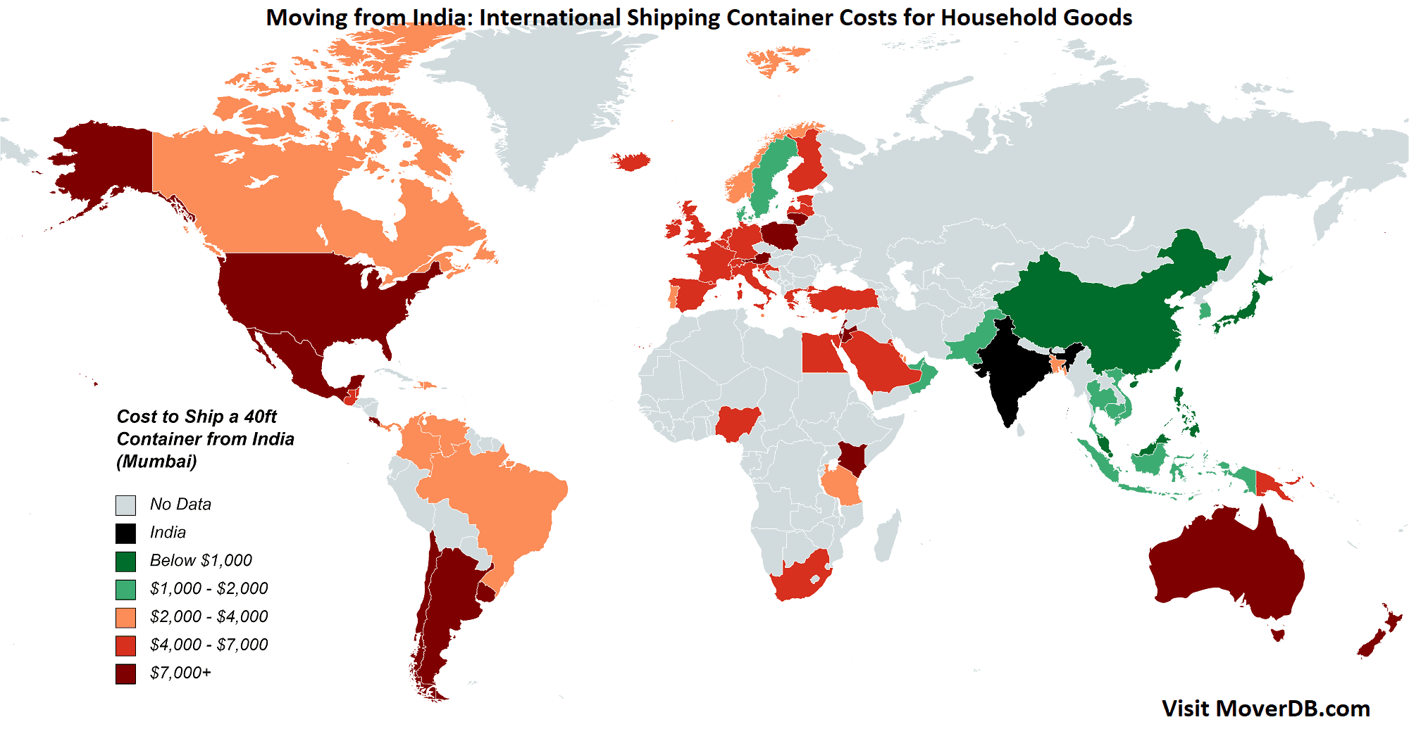 2025 Sea Freight Container Shipping Rates To & From India