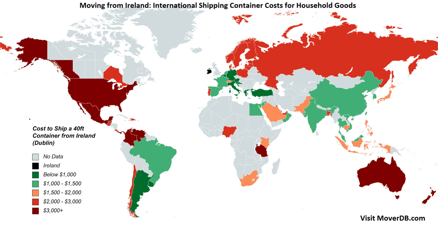 2024 Sea Freight Container Shipping Rates To & From Ireland