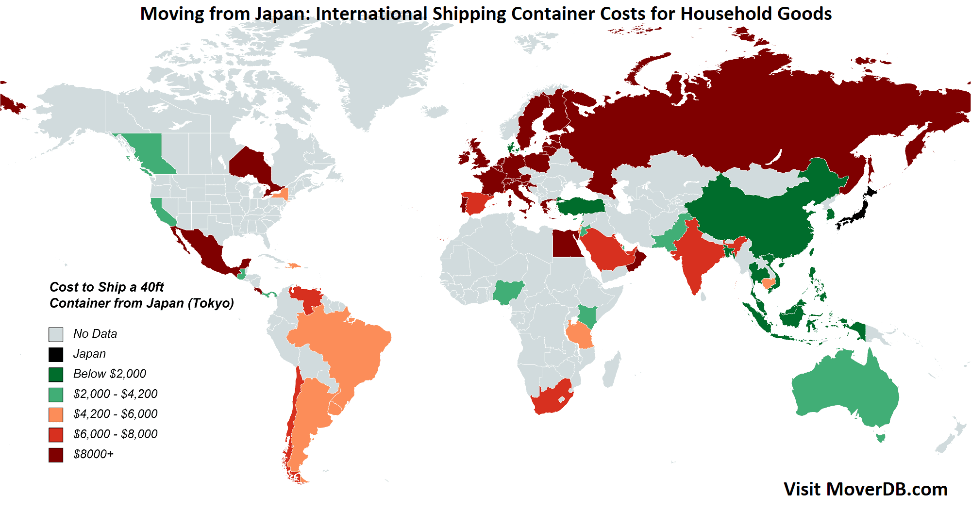 2025 Sea Freight Container Shipping Rates To & From Japan