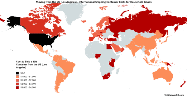 2025 Sea Freight Container Shipping Rates To & From The US
