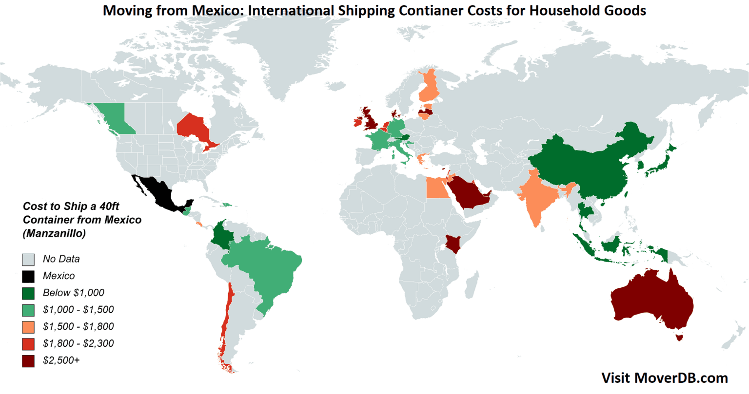 2025 Sea Freight Container Shipping Rates To & From Mexico