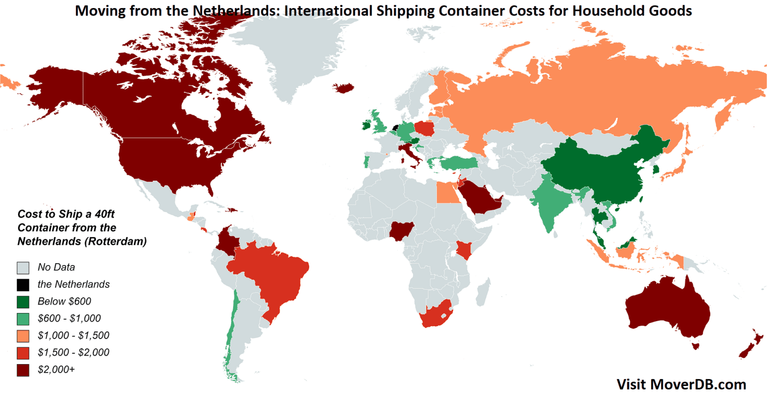 2025 Sea Freight Container Shipping Rates To & From the Netherlands