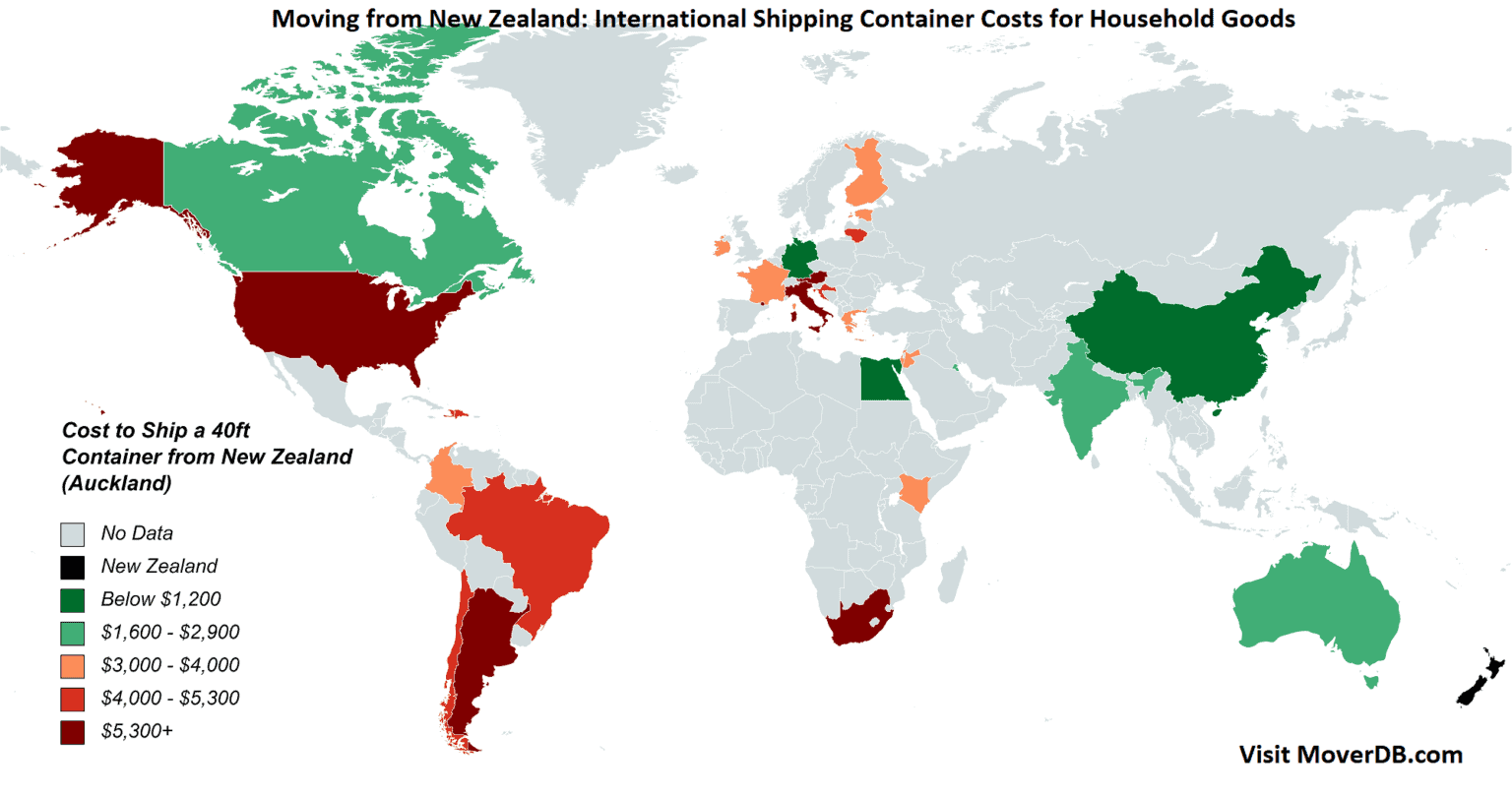 2026 Sea Freight Container Shipping Rates To & From New Zealand