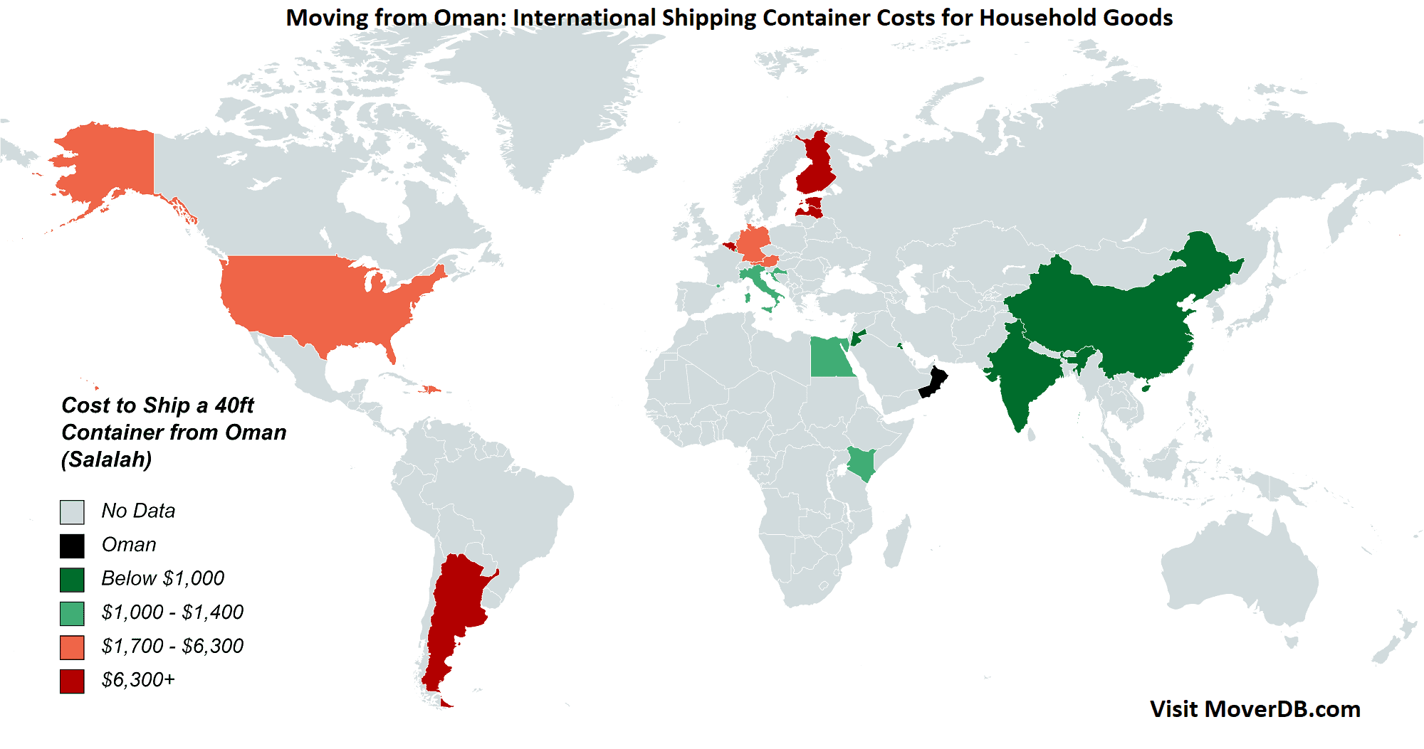 2026 Sea Freight Container Shipping Rates To & From Oman