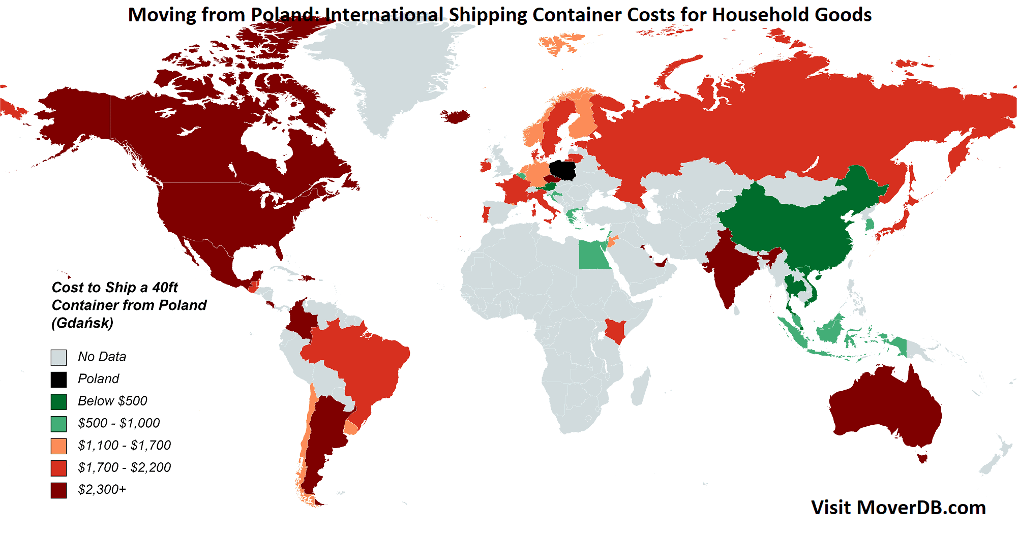 2025 Sea Freight Container Shipping Rates To & From Poland
