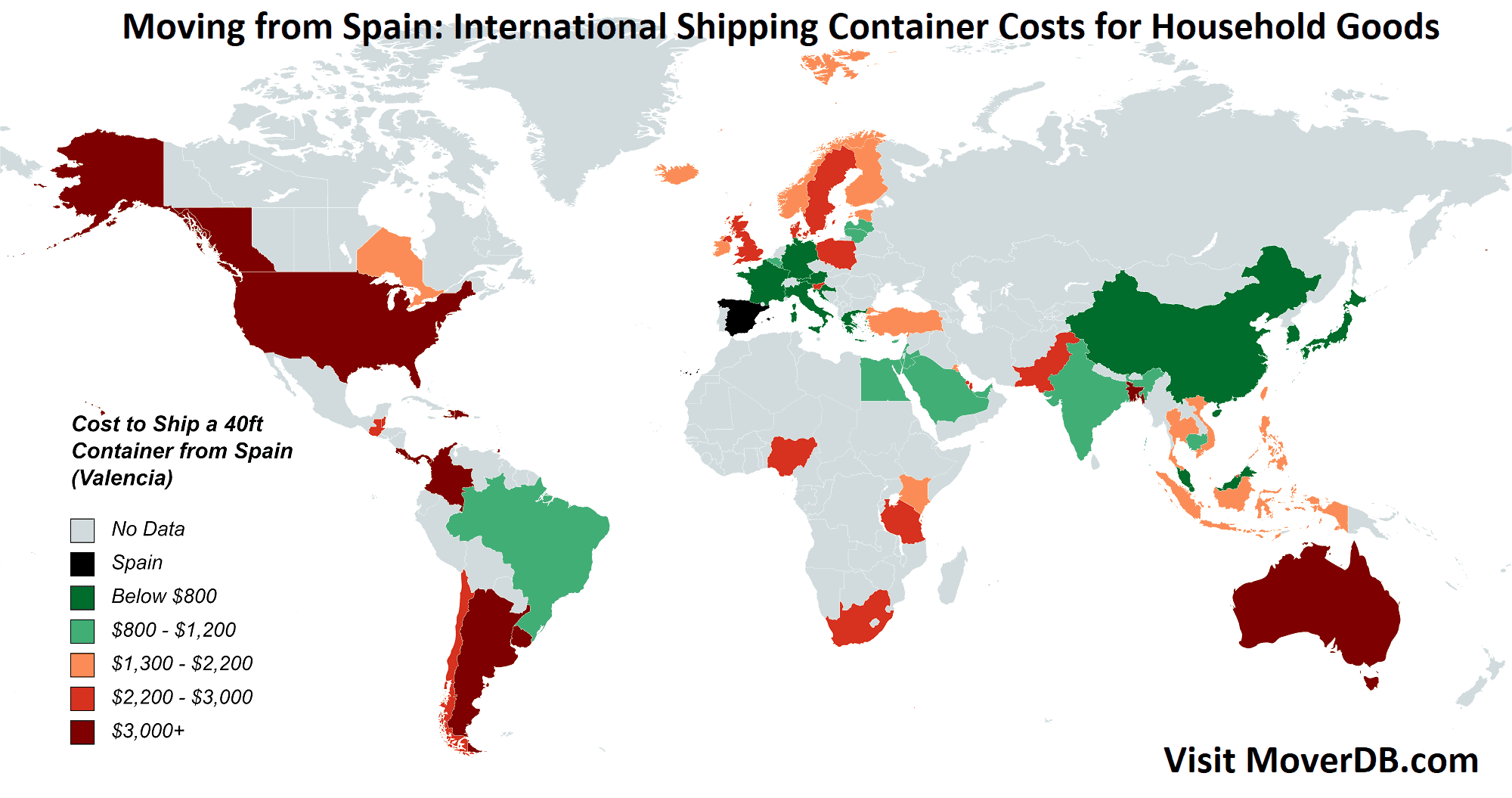 2025 Sea Freight Container Shipping Rates To & From Spain