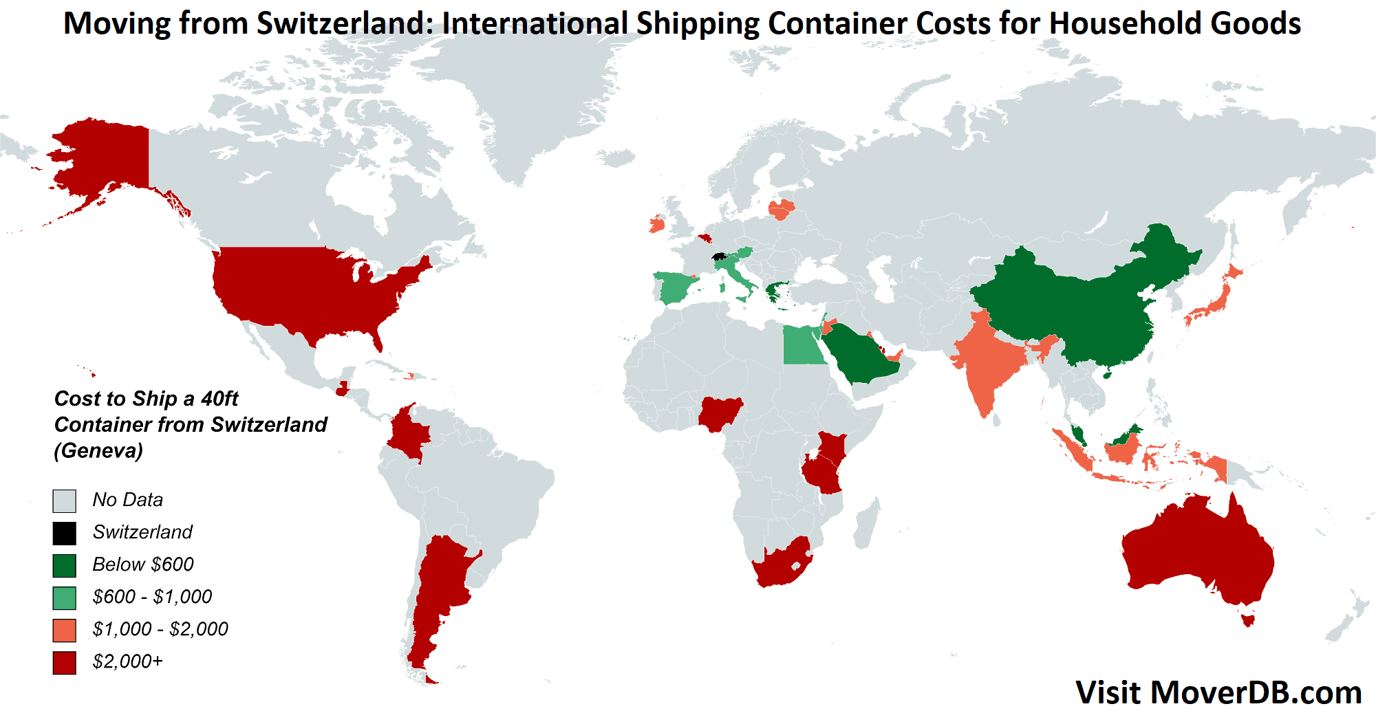 2025 Sea Freight Container Shipping Rates To & From Switzerland