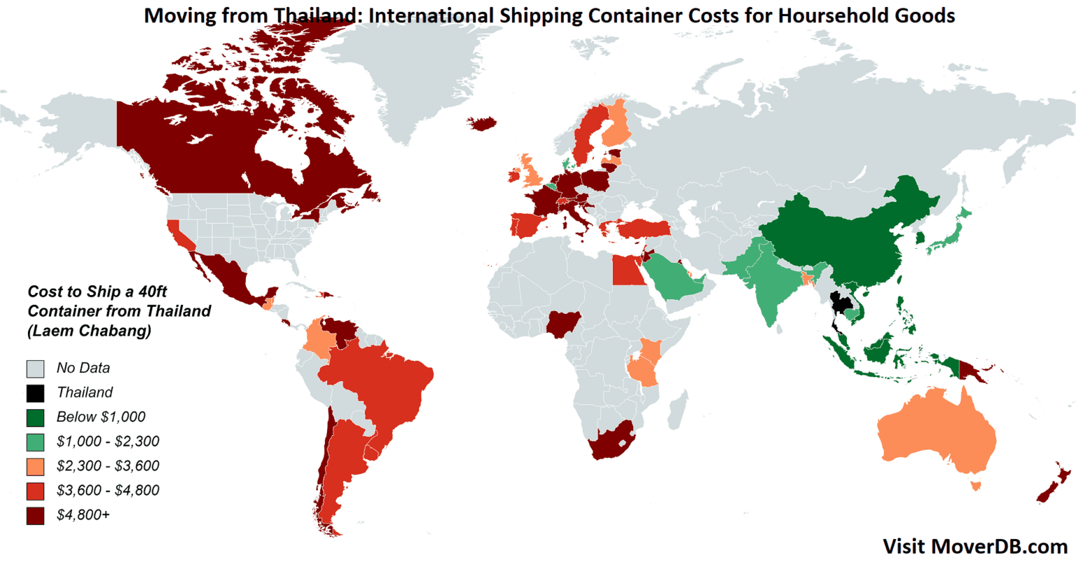 2025 Sea Freight Container Shipping Rates To & From Thailand