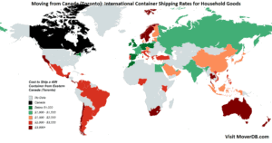 International Container Shipping Rates Chart: October 2025