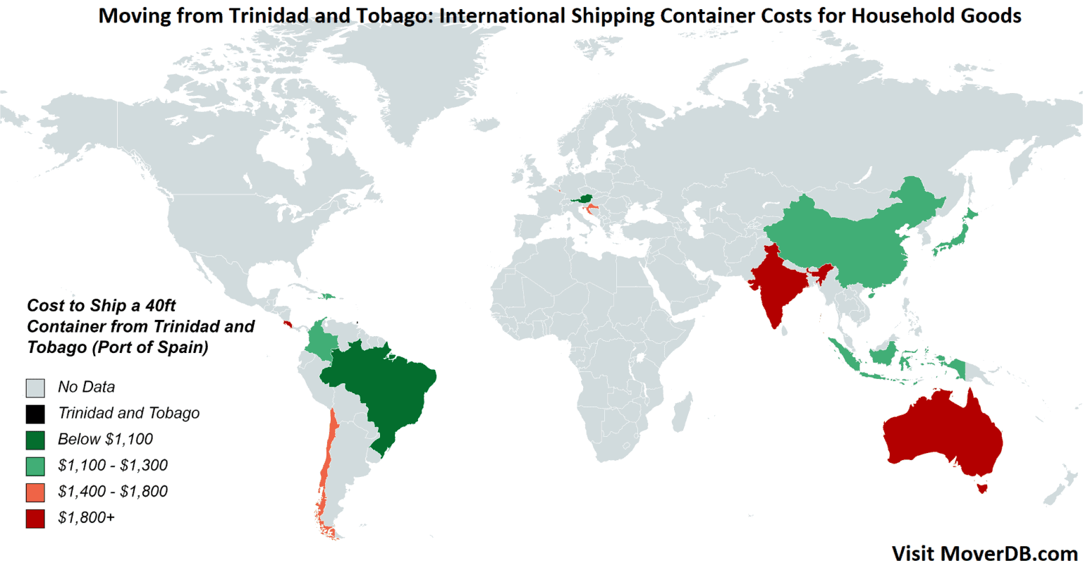 2025 Sea Freight Container Shipping Rates To & From Trinidad and Tobago