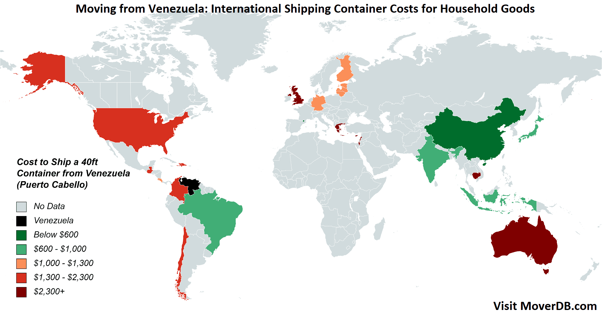 2025 Sea Freight Container Shipping Rates To & From Venezuela