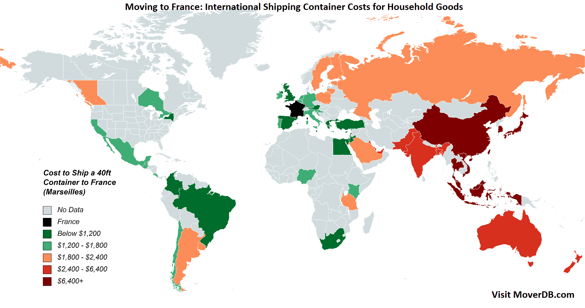 2025 Sea Freight Container Shipping Rates To & From France