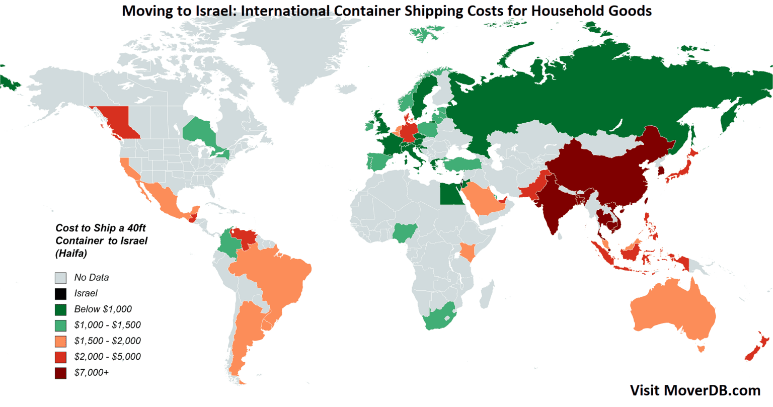 2025 Sea Freight Container Shipping Rates To & From Israel