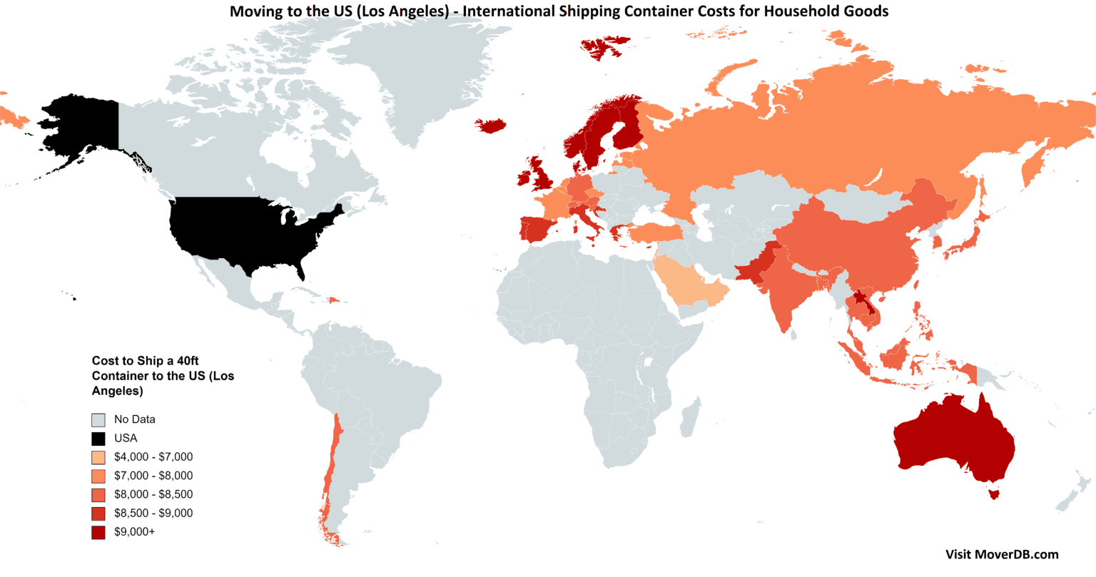 2025 Sea Freight Container Shipping Rates To & From The US