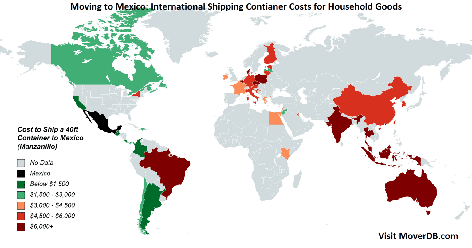 2025 Sea Freight Container Shipping Rates To & From Mexico