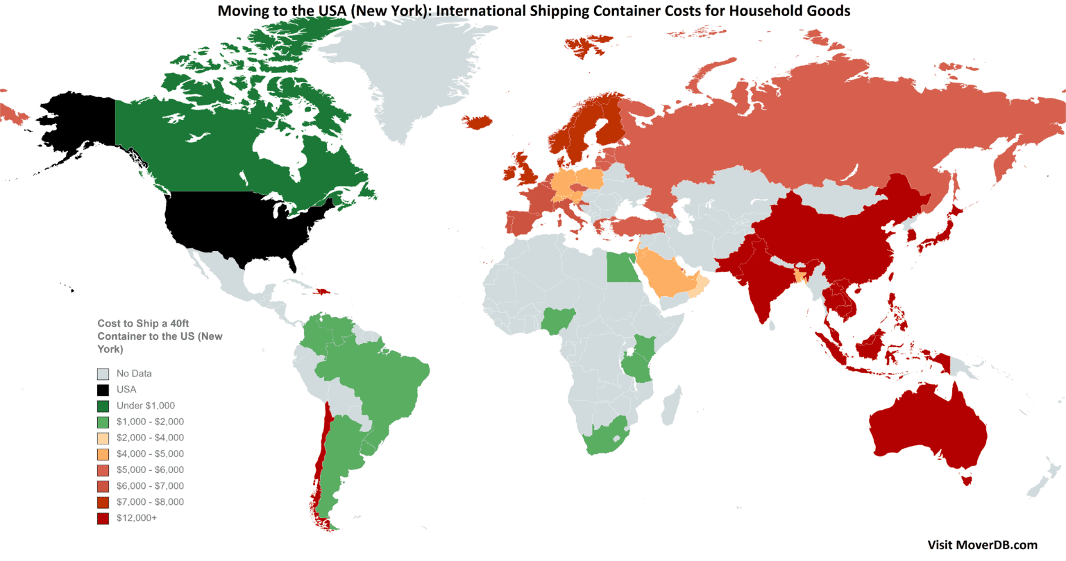 2025 Sea Freight Container Shipping Rates To & From The US
