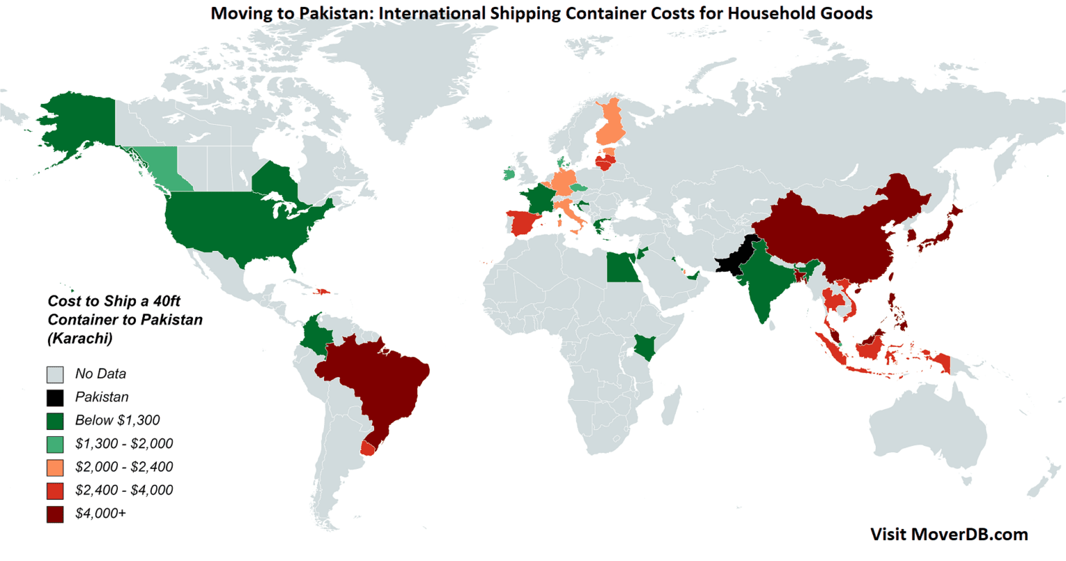 2026 Sea Freight Container Shipping Rates To & From Pakistan
