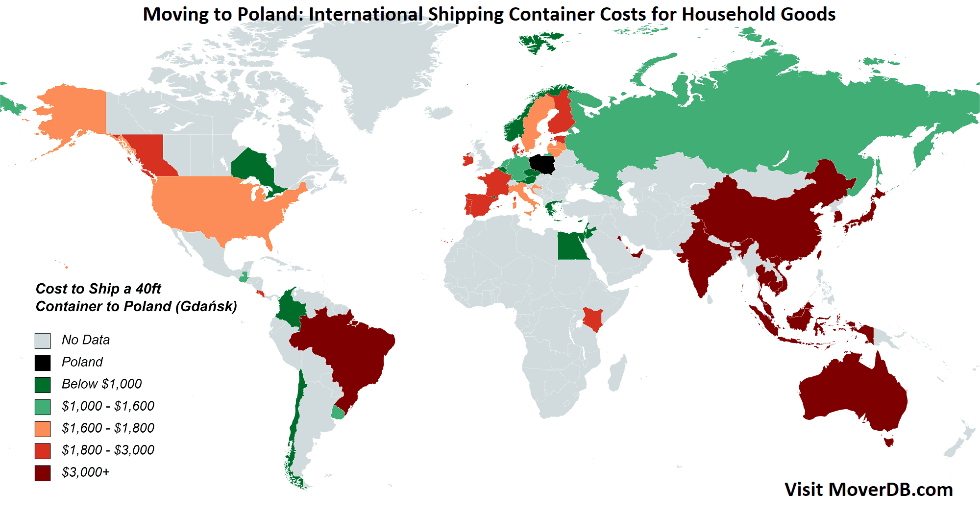 2025 Sea Freight Container Shipping Rates To & From Poland