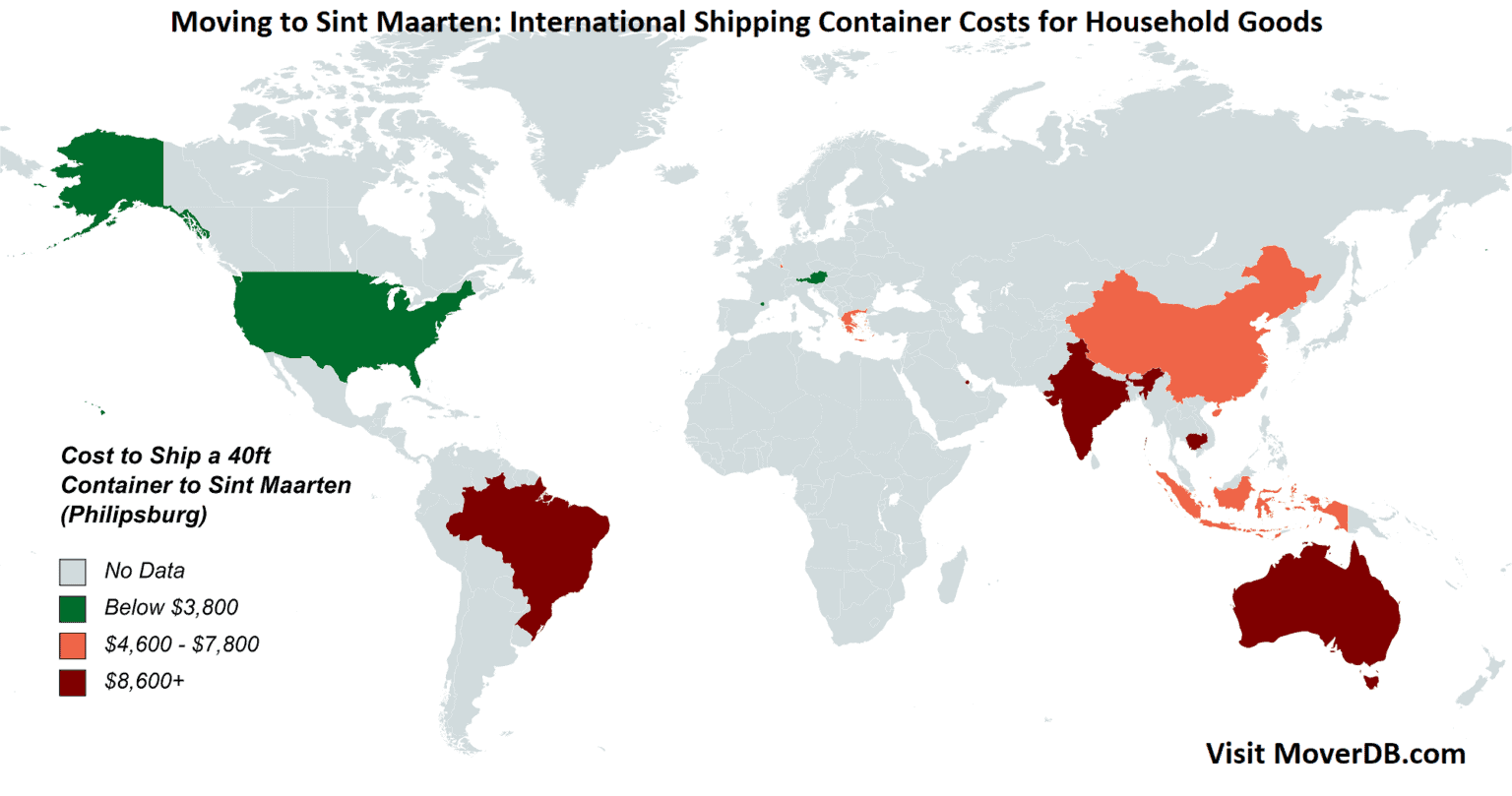 2025 Sea Freight Container Shipping Rates To & From Sint Maarten