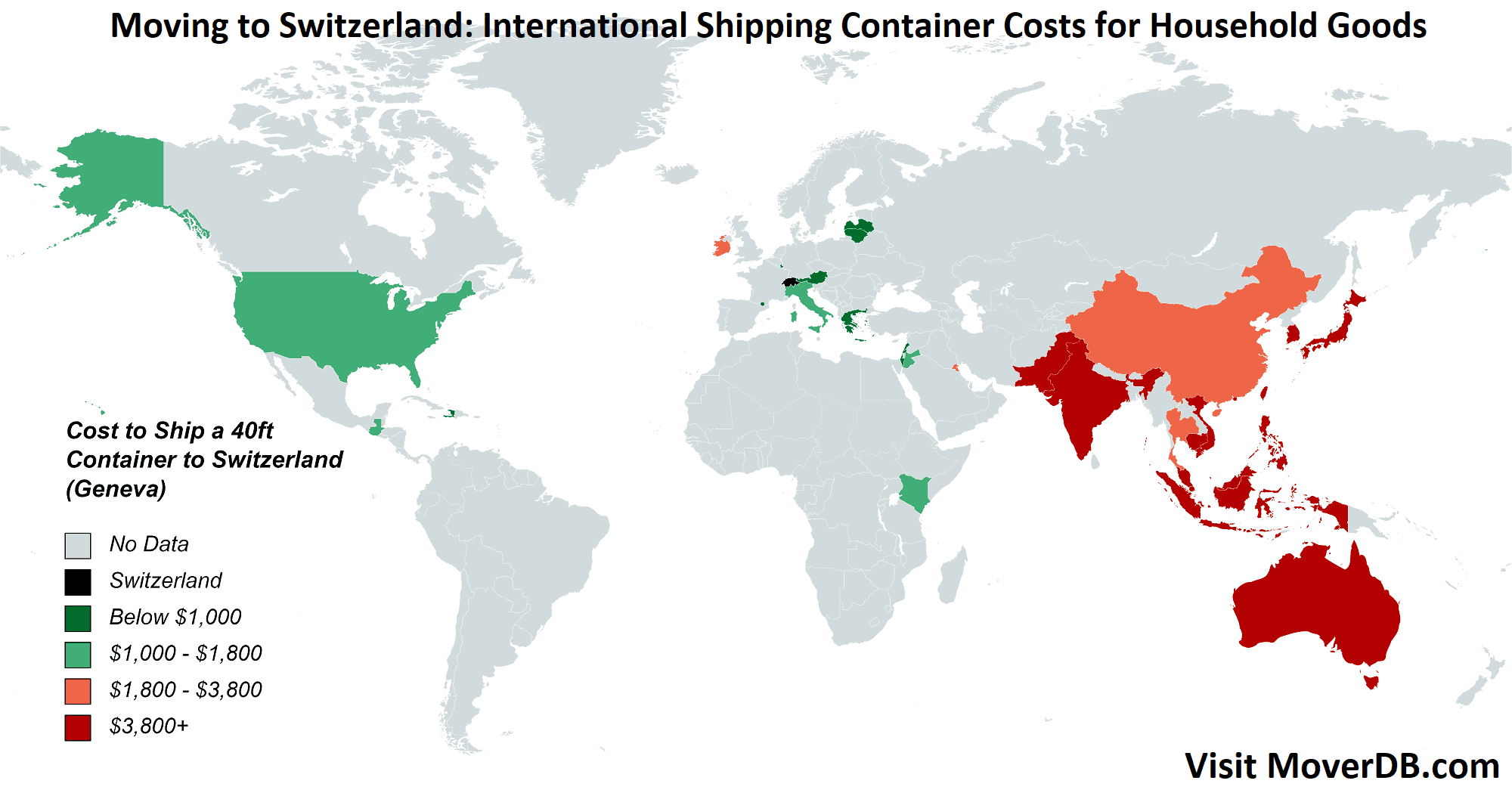 2025 Sea Freight Container Shipping Rates To & From Switzerland