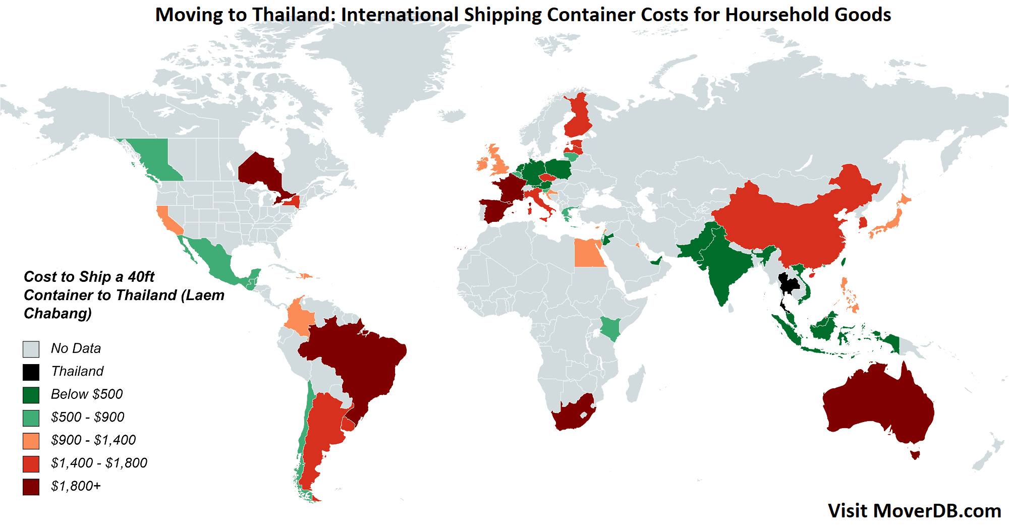 2025 Sea Freight Container Shipping Rates To & From Thailand