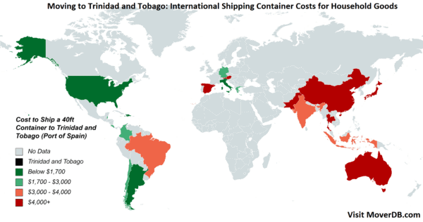 2025 Sea Freight Container Shipping Rates To & From Trinidad and Tobago