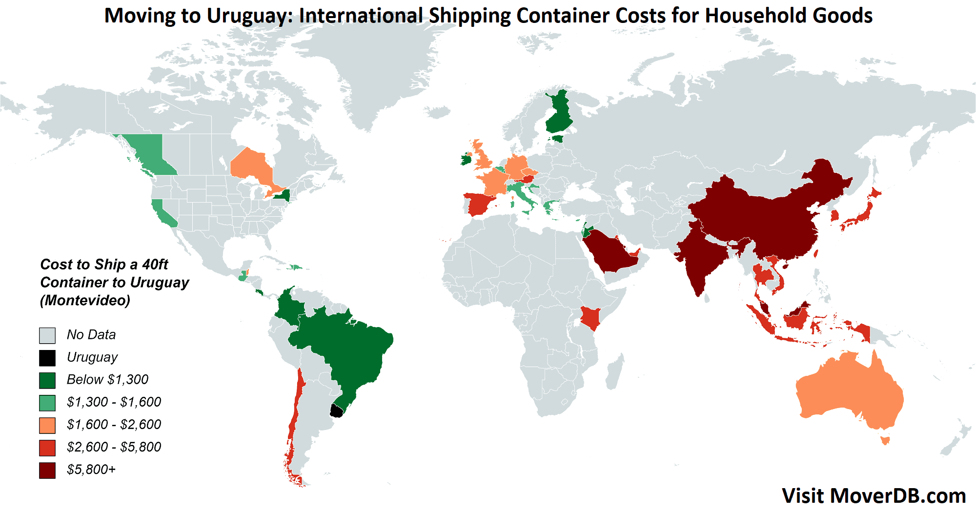 2025 Sea Freight Container Shipping Rates To & From Uruguay