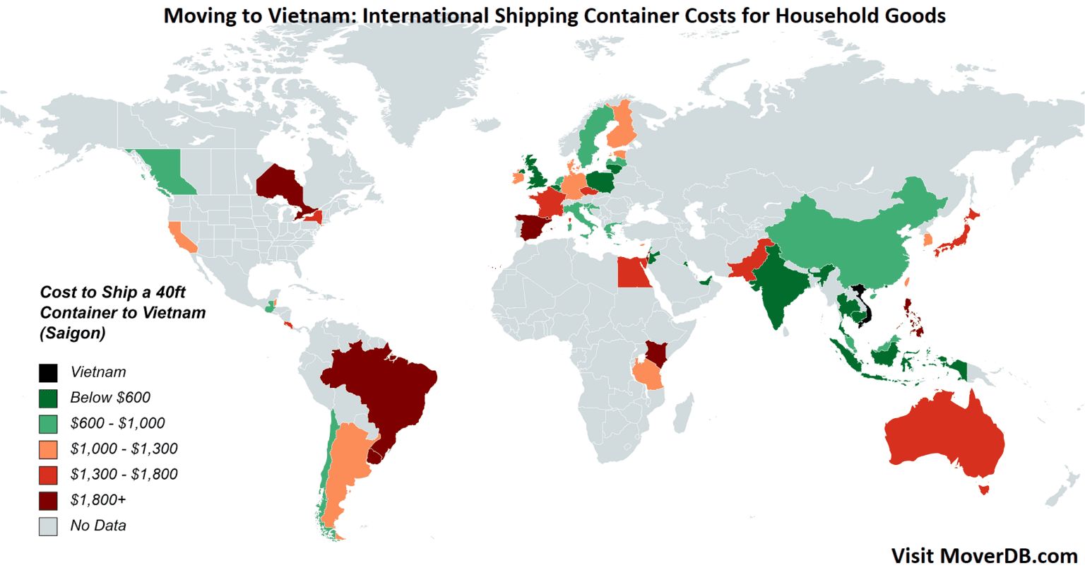 2025 Sea Freight Container Shipping Rates To & From Vietnam