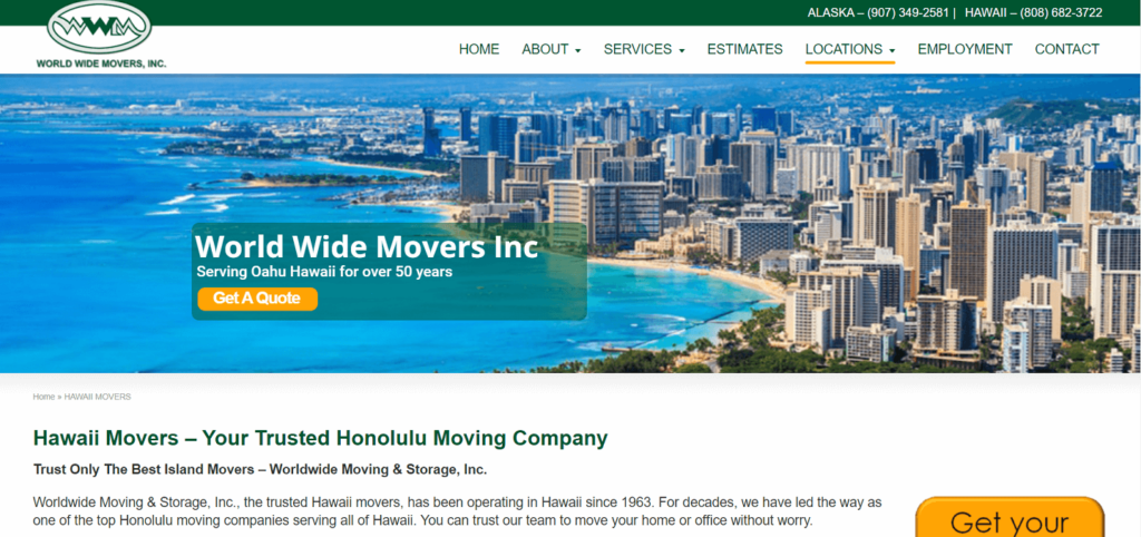 4 Best International Moving Companies in Honolulu - MoverDB.com